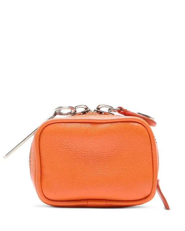 Acne Studios Camero Clip V Leather Pouch - Orange