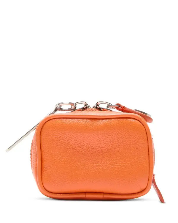 Acne Studios Camero Clip V Leather Pouch - Orange