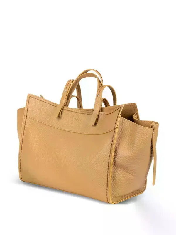 VISONA` Visona Contrast-stitched Tote Bag