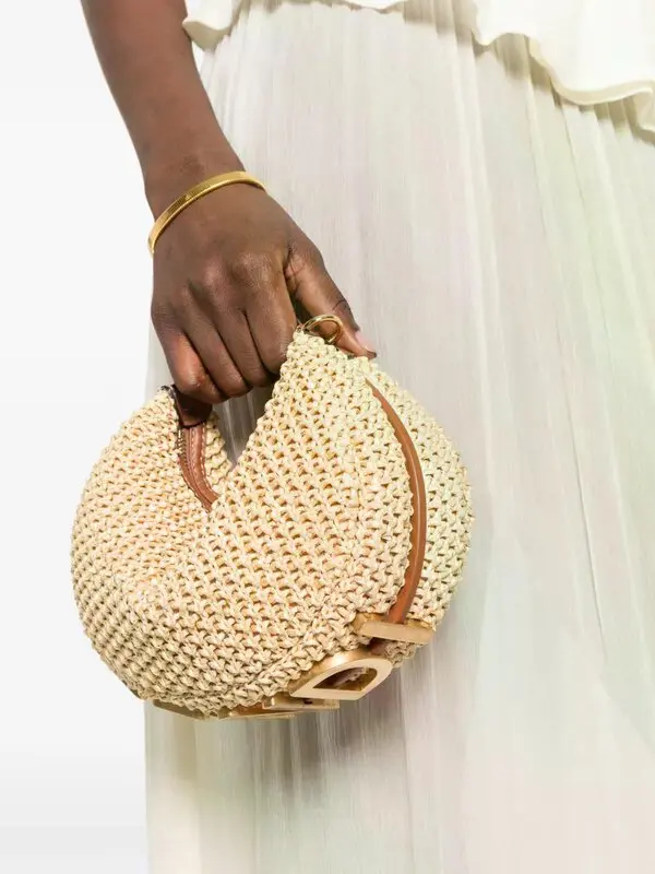 Fendi Mini Raffia Tote Bag