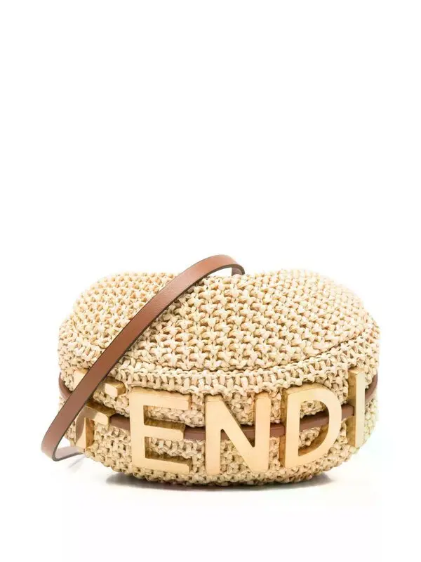 Fendi Mini Raffia Tote Bag