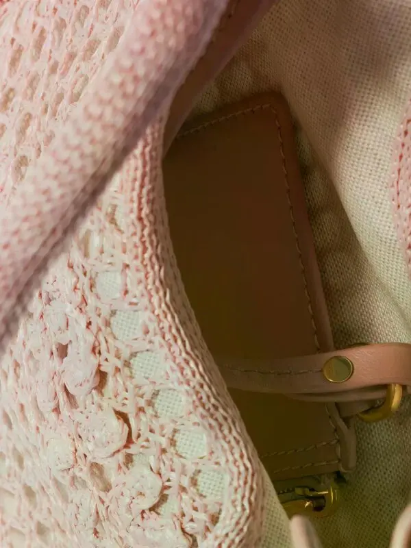 Miu Miu Ivy Raffia Crochet Handbag