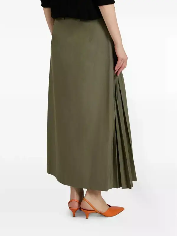 Incotex Pleated Detail Maxi Skirt