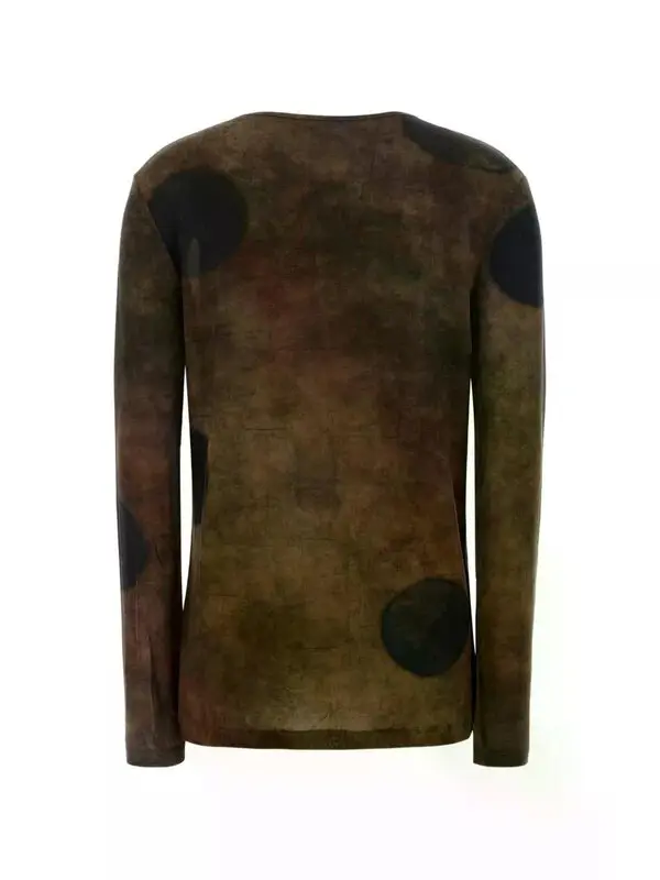 UMA WANG Printed Tie-fastening Cardigan