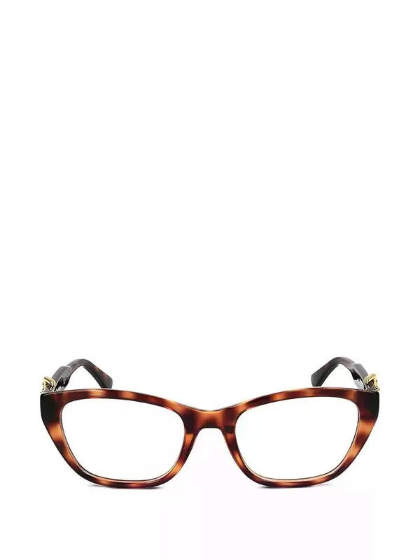 Moschino Buckle-detail Eyeglasses - Brown