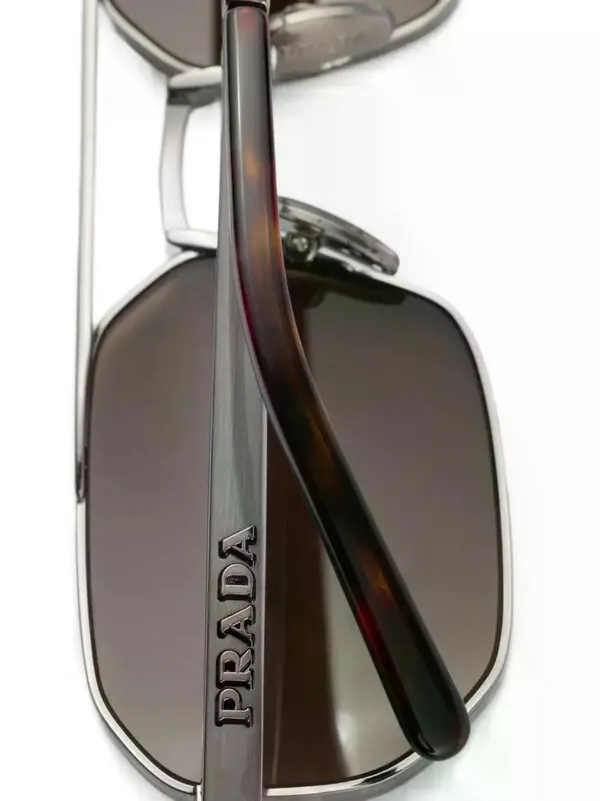 Prada Metal Sunglasses With Logo