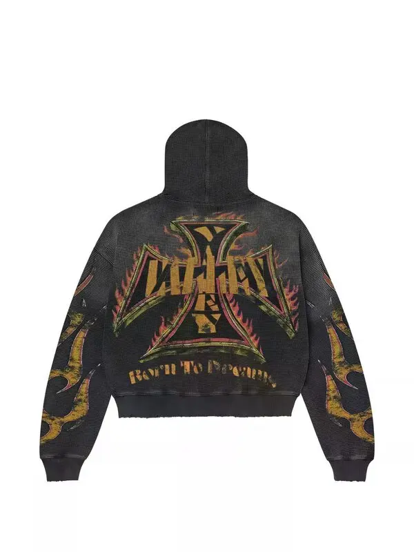 VALE FOREVER Reborn Waffle-knit Hoodie