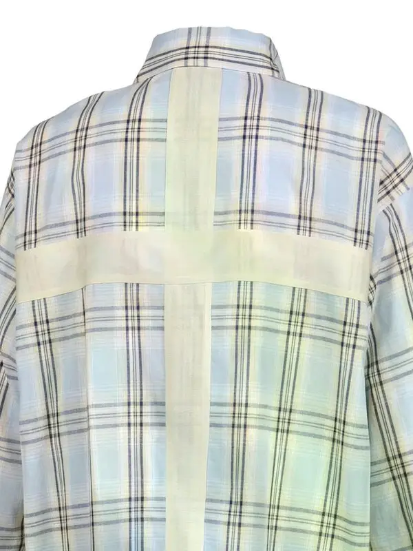 JUN/NAKAYAMA Check-pattern Frayed Shirt
