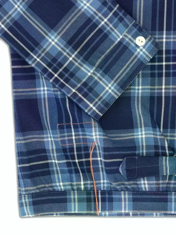 FORTELA Peter Checkered Cotton Shirt Jacket