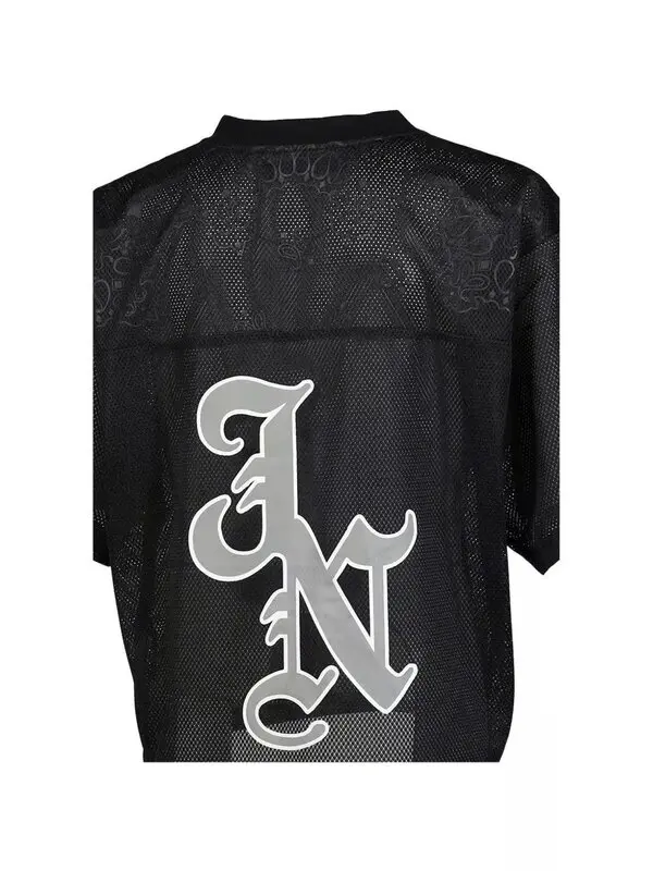 JUN/NAKAYAMA Logo-print Mesh T-shirt