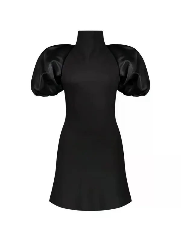 ELLERY Balloon Sleeve High-neck Mini Dress - Black