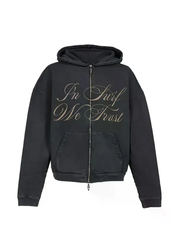 JUN/NAKAYAMA Graphic Print Zip-up Hoodie
