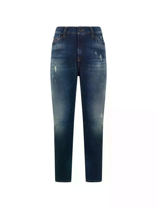 DIESEL® Washed Distressed Jeans - Blue