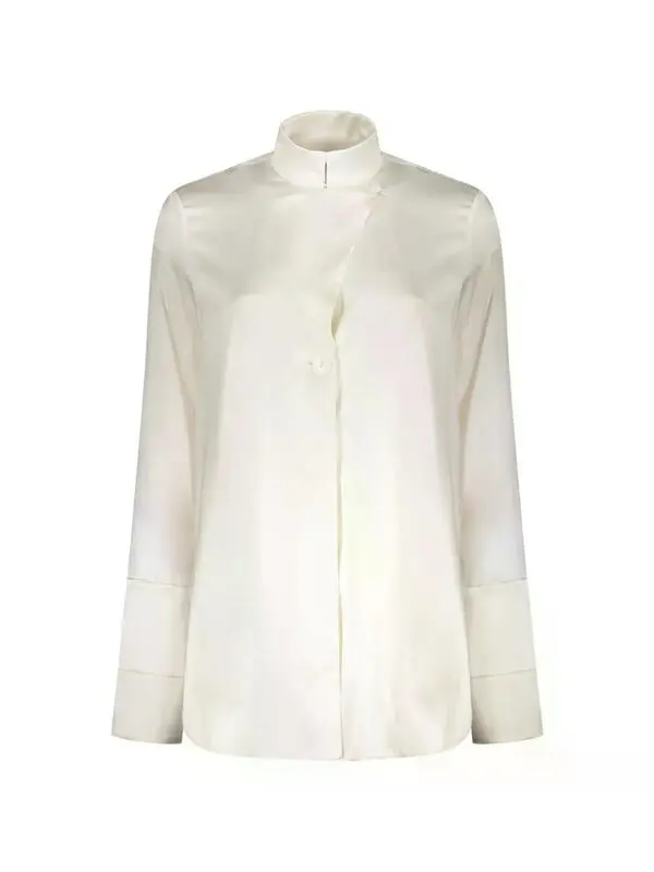 ELLERY Asymmetrical Satin Shirt - White