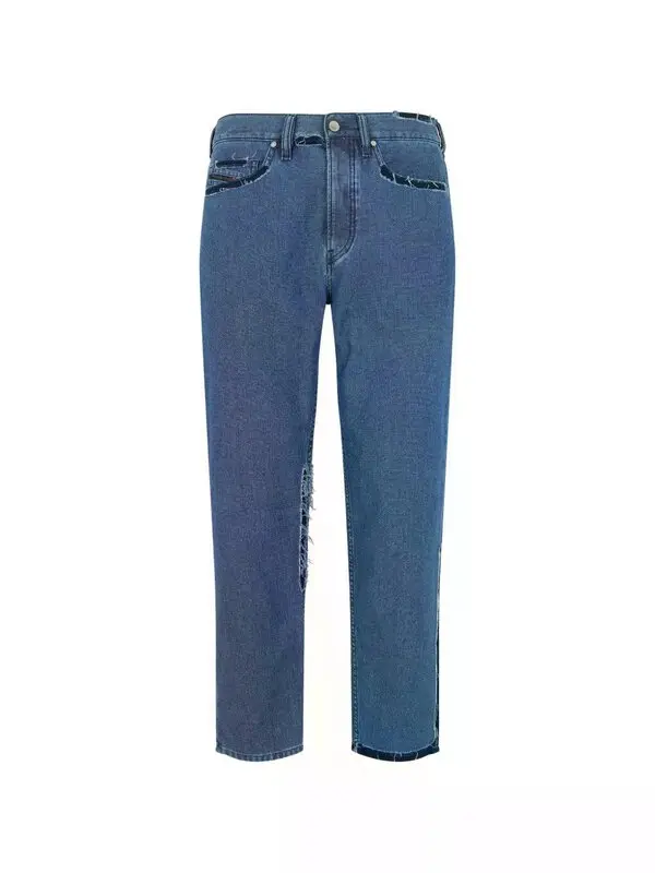 DIESEL® Distressed Straight-leg Jeans - Blue