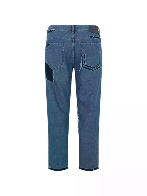 DIESEL® Distressed Straight-leg Jeans