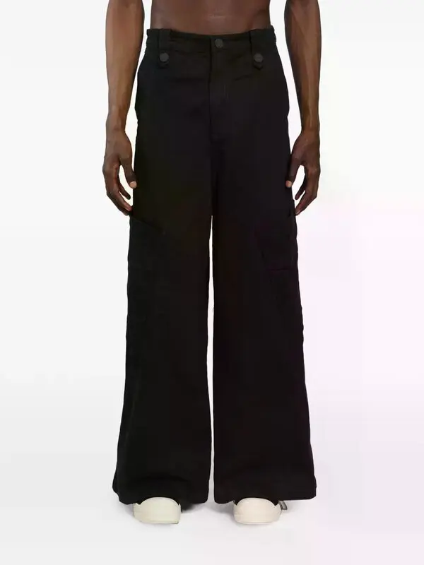 MASSIMO SABBADIN Multi-pocket Wide-leg Jeans - Black