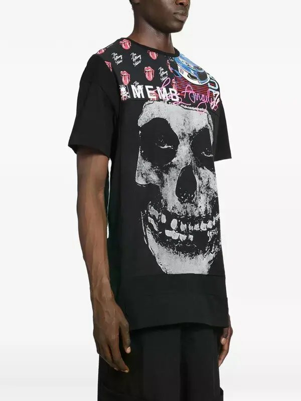 MASSIMO SABBADIN Graphic-print Panelled T-shirt