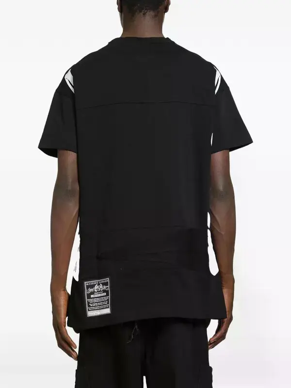 MASSIMO SABBADIN Graphic-print Panelled T-shirt
