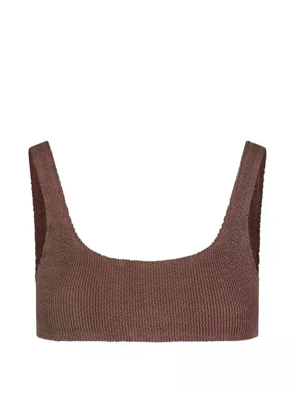 MC2 SAINT BARTH Naima Smocked Bikini Top