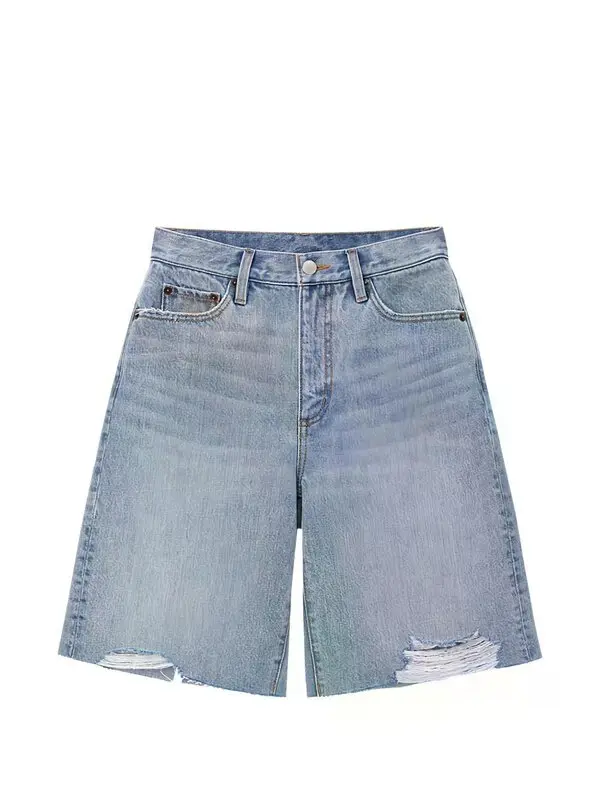 HEY JOANIE Coastal Breeze 90's Distressed Shorts - Blue