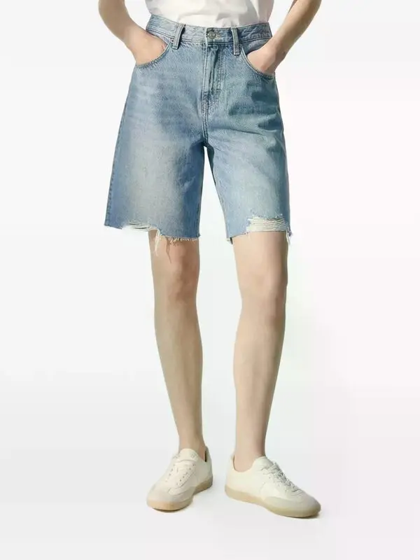HEY JOANIE Coastal Breeze 90's Distressed Shorts