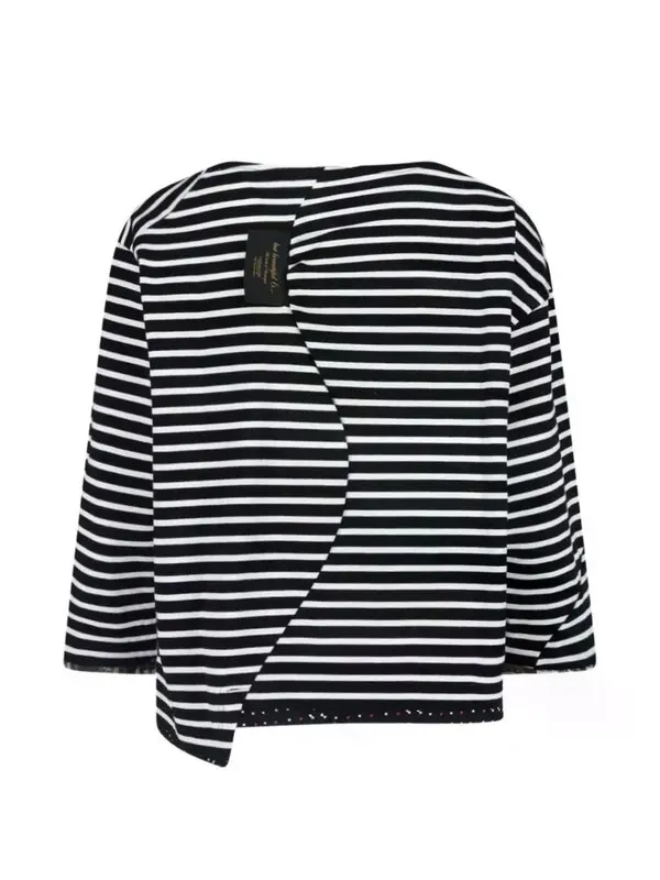 Undercover Striped Asymmetric Long-sleeve T-shirt