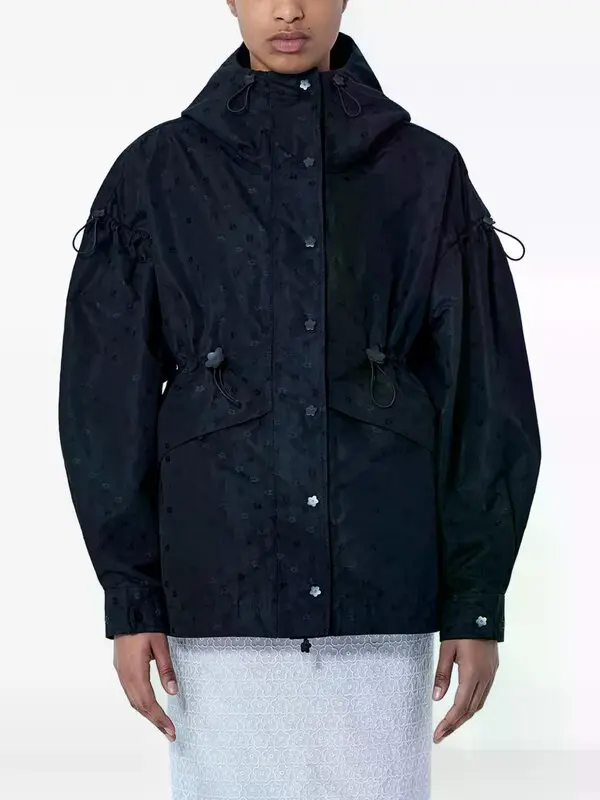 Cecilie Bahnsen Iris Jacquard Drawstring Jacket - Black
