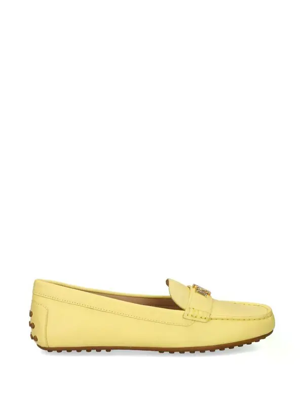 Ralph Lauren Logo-plaque Loafers - Yellow
