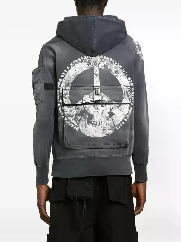 MASSIMO SABBADIN Washed Gabardine Hoodie
