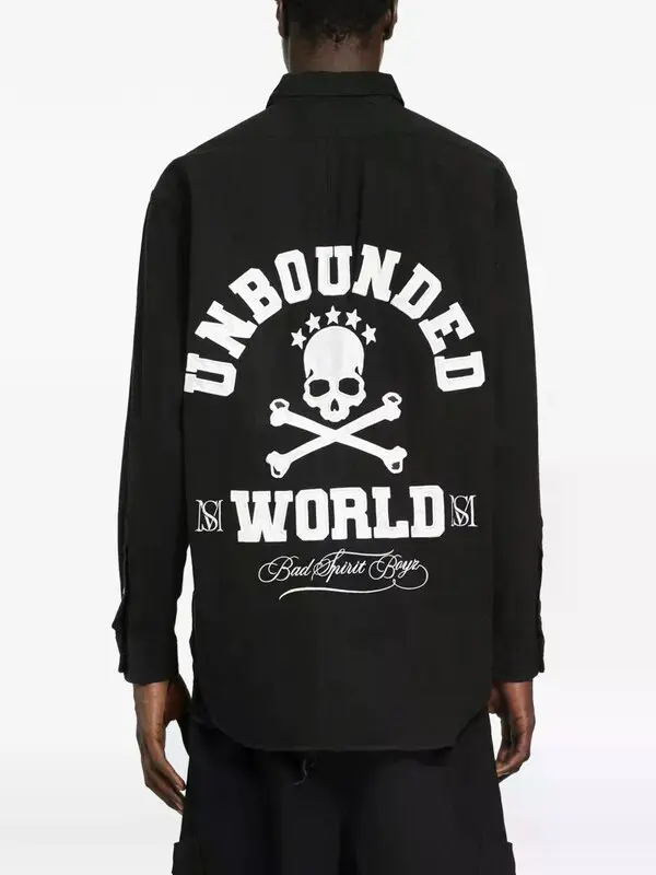 MASSIMO SABBADIN Skull-print Broby Shirt