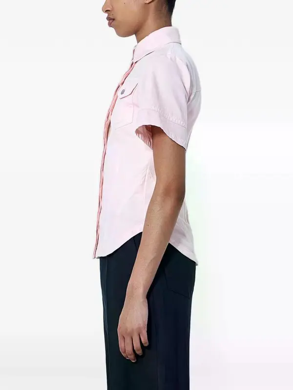 Sportmax Patch Pocket Short Sleeve Shirt - Pink