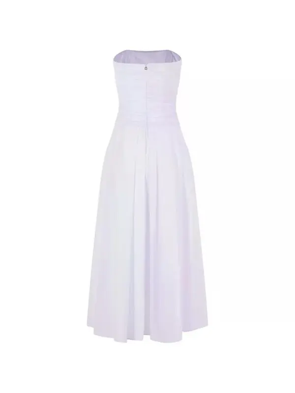 Raquel Diniz Ruched Strapless Dress - Purple