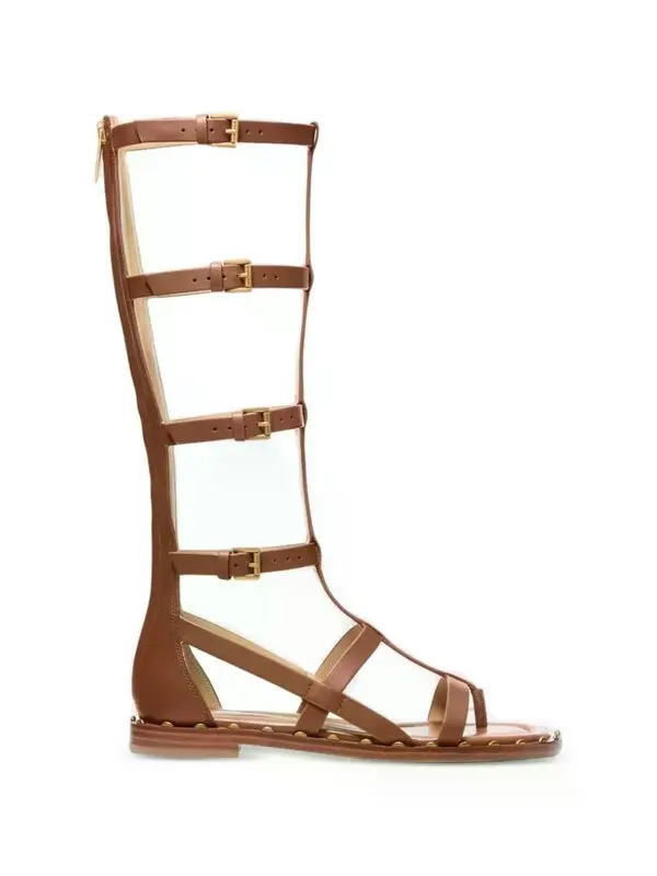 Michael Kors Stud-embellished Sandals - Brown