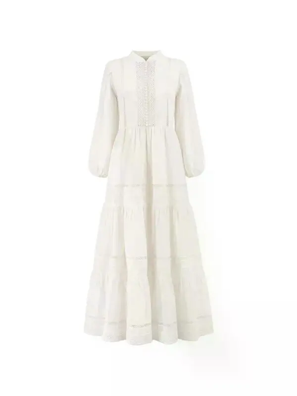 Ermanno Scervino Long-sleeved Maxi Dress