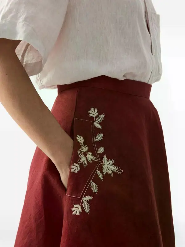 FORTELA Nicole Embroidered Skirt