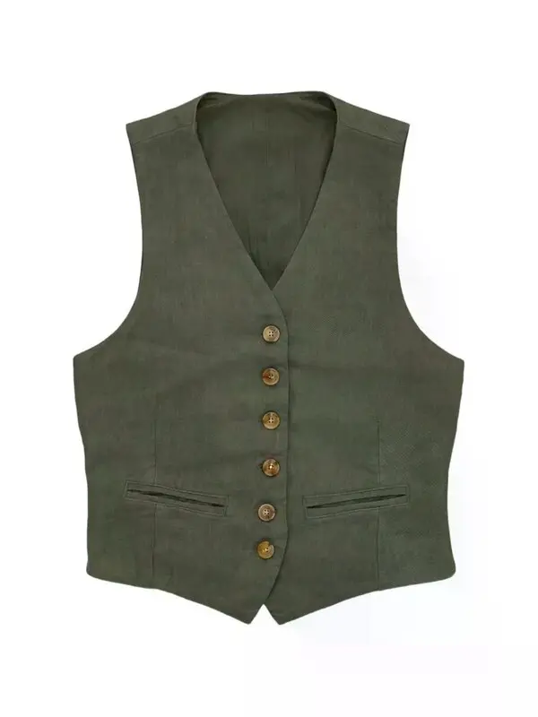 FORTELA Demi Tailored Waistcoat - Green