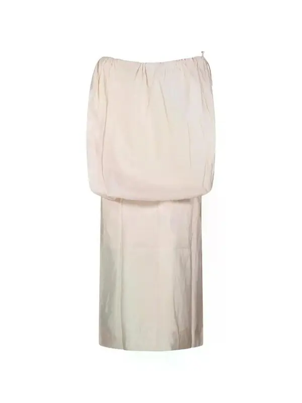 LAMRONS Off-shoulder Bubble Hem Dress