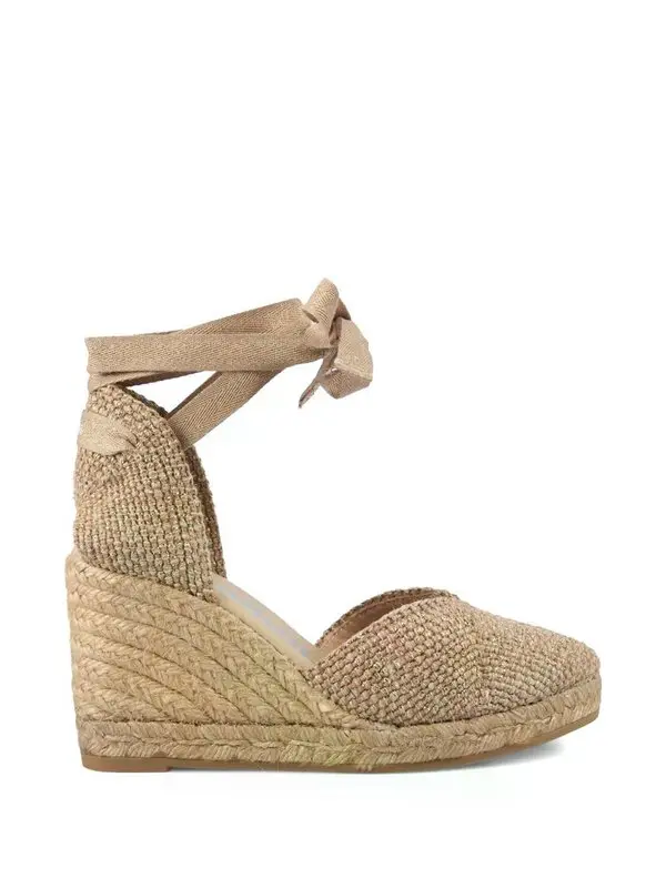 ESPADRILLES Cof Hilo Woven Ankle-tie - Neutrals