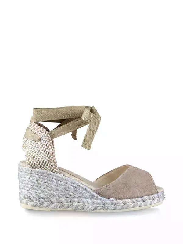 ESPADRILLES Ronny Ankle-tie Wedge - Neutrals