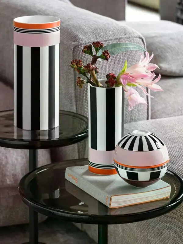 VILLEROY & BOCH Memphis Striped Vase