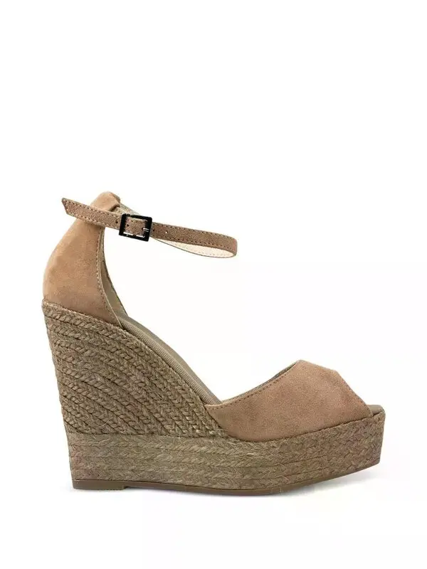 ESPADRILLES Sasha Suede Wedge - Neutrals