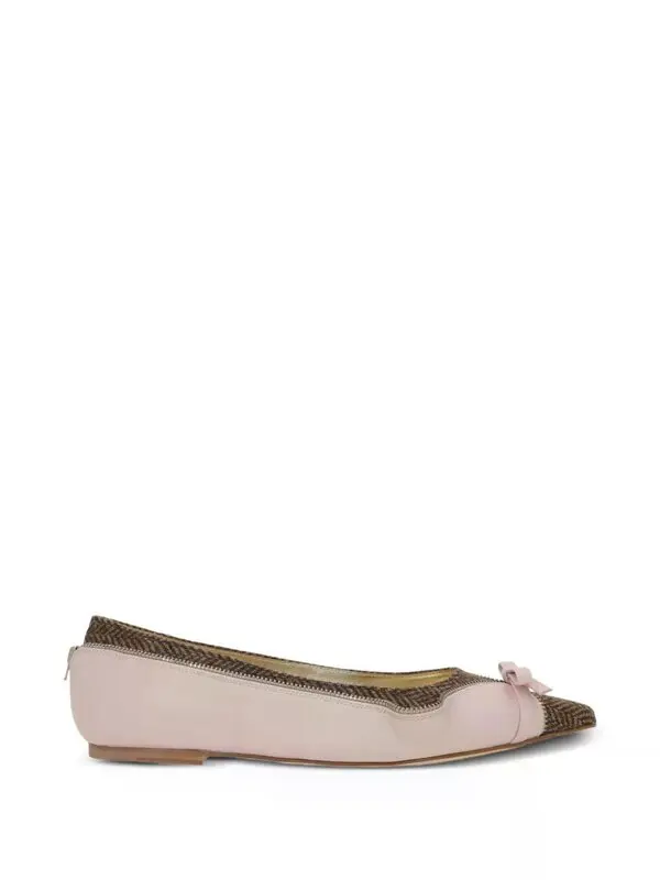 AUGUST BARRON Unzipped Ballet Flats - Pink