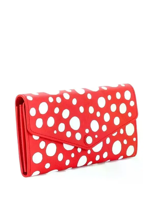 LOUIS VUITTON Sarah Wallet Nm Yayoi Kusama Painted Dots Taurillon Leather Small Wallets - Multicolour
