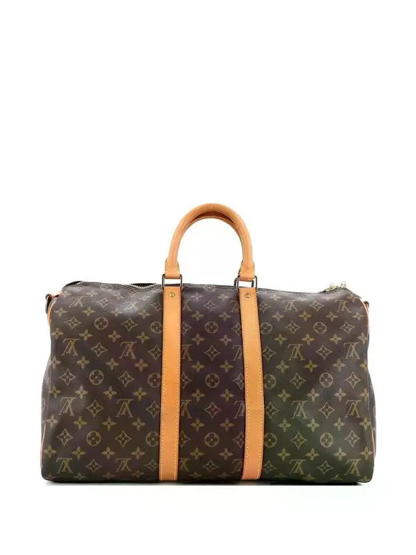 LOUIS VUITTON Keepall Bandouliere Monogram Canvas 45 Travel Bag - Brown