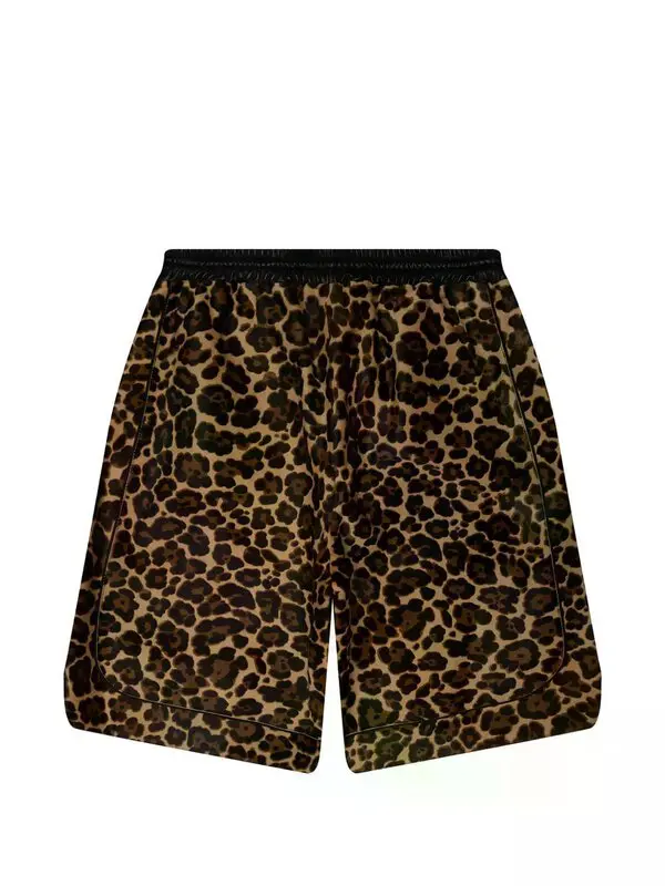 NAHMIAS Leopard-print Drawstring Shorts