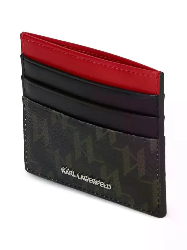 Karl Lagerfeld Ikon Monogram-pattern Cardholder
