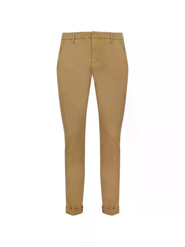 DONDUP Tailored Trousers With Button And Zip Fly - Brown
