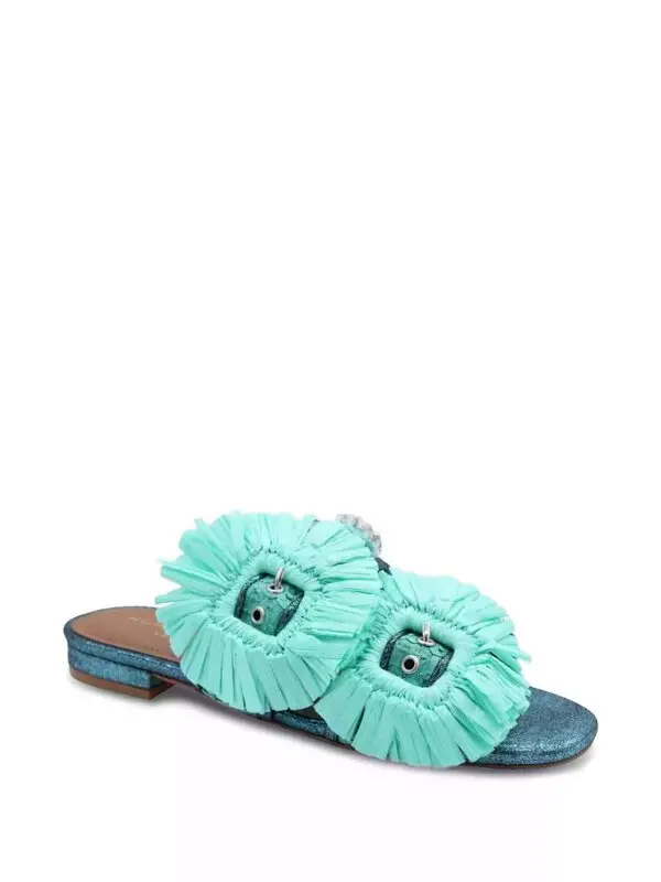 Kurt Geiger Raffia Embellished Sandals