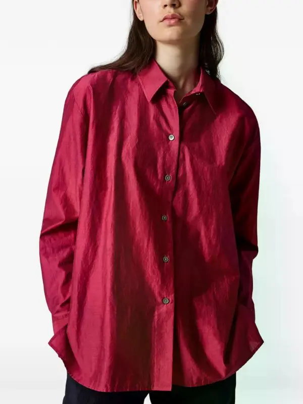Paul Smith Long-sleeve Shirt With Slub Texture - Red